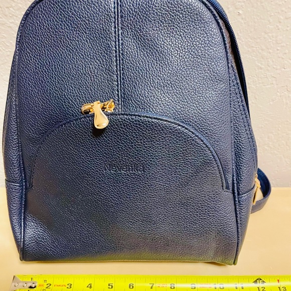 Nevenka | Bags | Womens Navy Blue Faux Leather Packpack By Nevenka ...